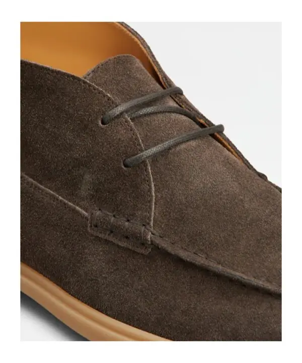 TOD'S Lace-up Suede Flat