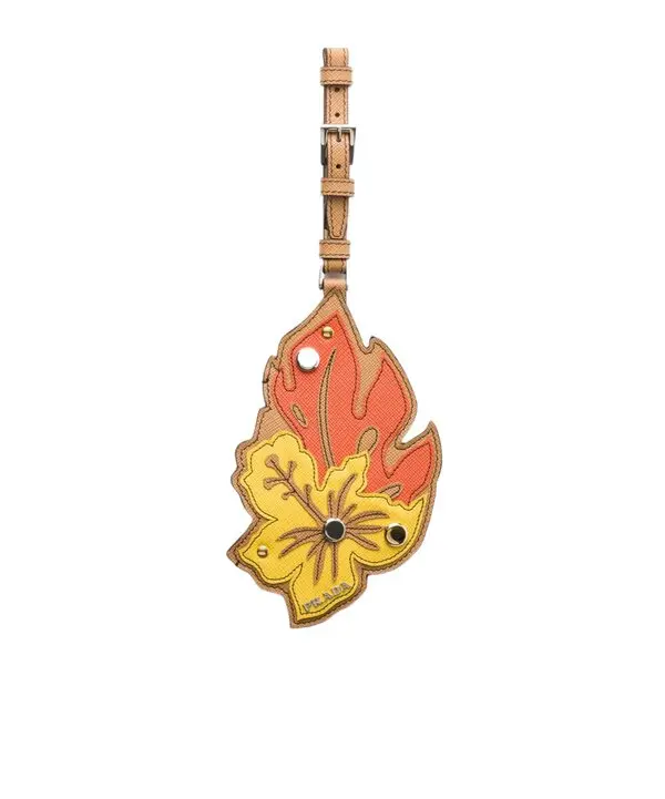 Prada Saffiano Leather Name Tag