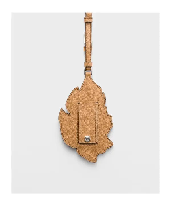 Prada Saffiano Leather Name Tag