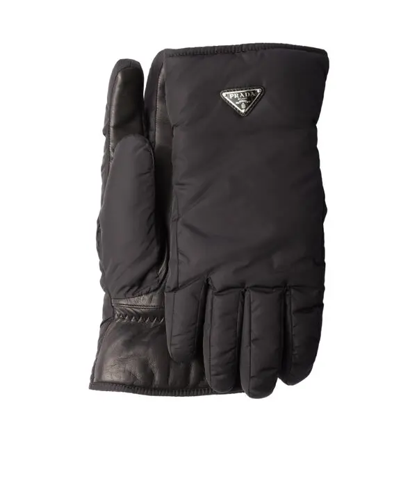 Prada Re-nylon Gloves - Black