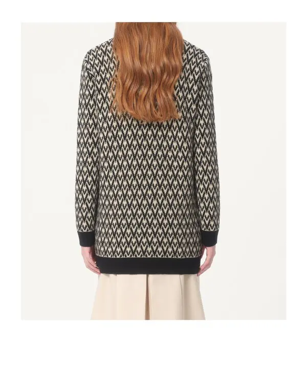 Valentino Garavani Monogram V-neck Button-up Cardigan
