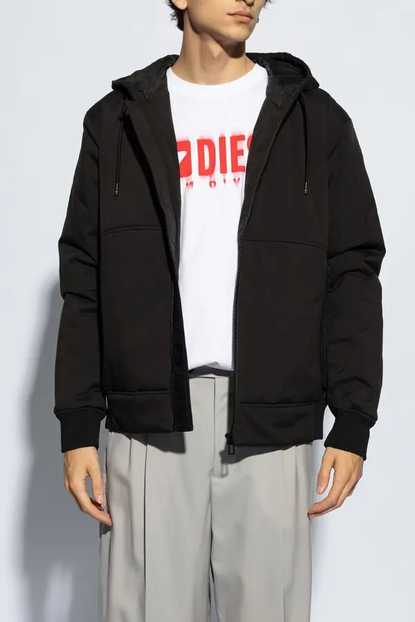 Paul Smith Padded Hooded Jacket With Rope Detail