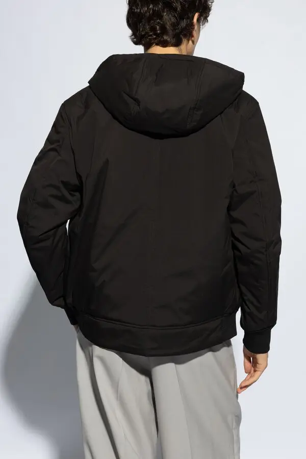 Paul Smith Padded Hooded Jacket With Rope Detail