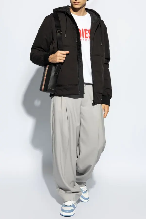 Paul Smith Padded Hooded Jacket With Rope Detail