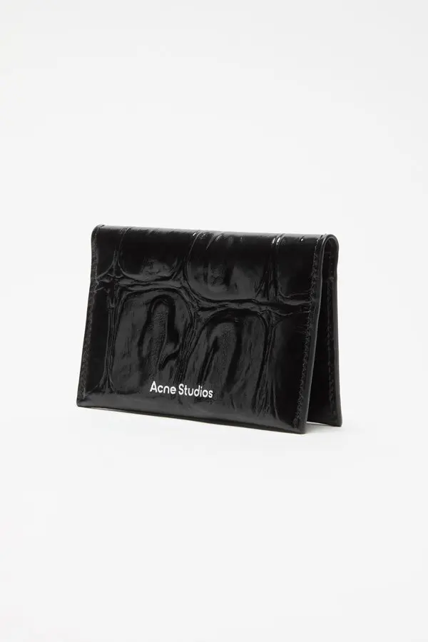 Acne Studios Embossed Leather Card Holder
