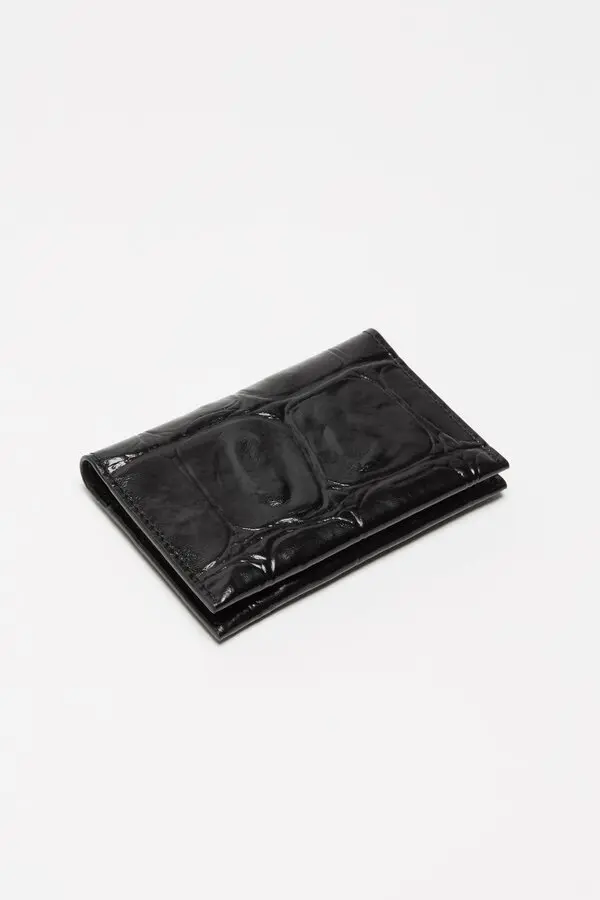 Acne Studios Embossed Leather Card Holder