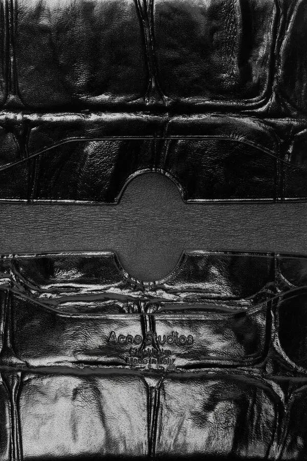 Acne Studios Embossed Leather Card Holder