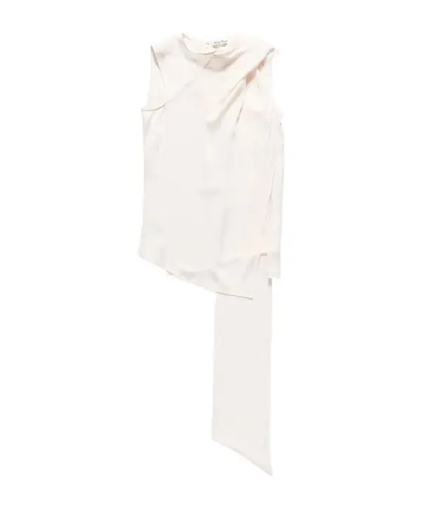 Acne Studios Silk Sleeveless Blouse - White