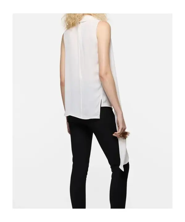 Acne Studios Silk Sleeveless Blouse - White