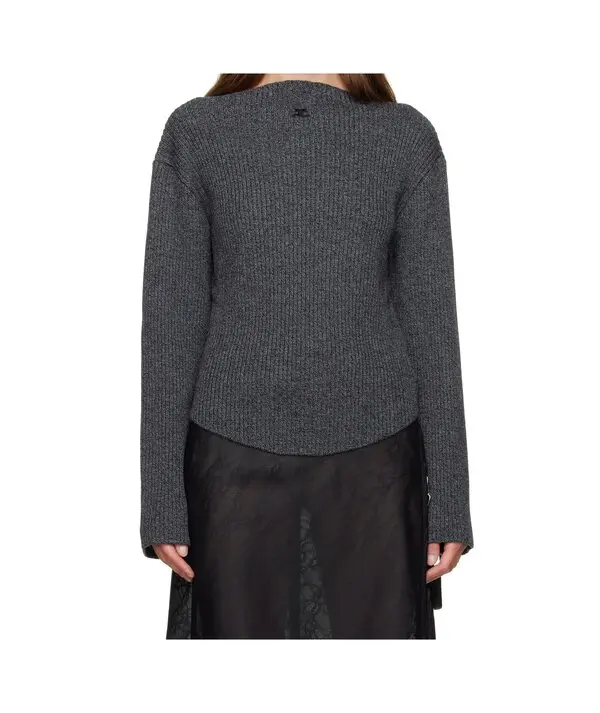 COURREGES Ribbed-knit Sweater