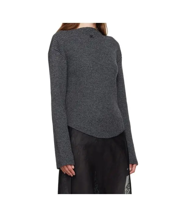 COURREGES Ribbed-knit Sweater