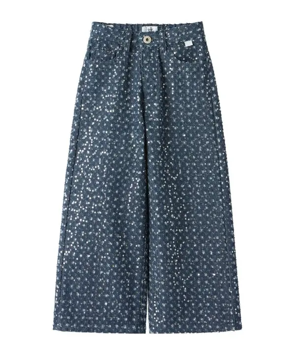IL GUFO Allover Sequin Embellished Trousers