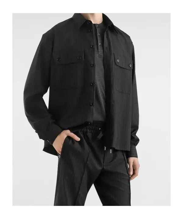 Dolce & Gabbana Striped Pocket Shirt