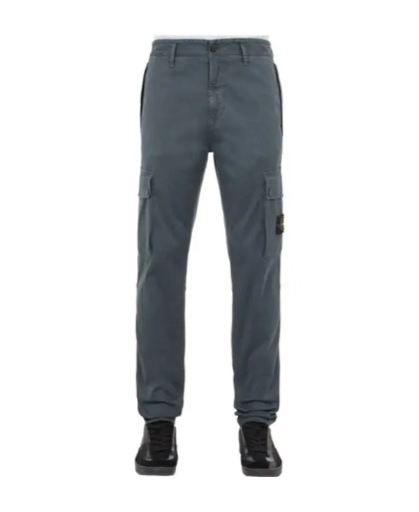 Stone Island Compass Motif Straight Leg Cargo Trousers