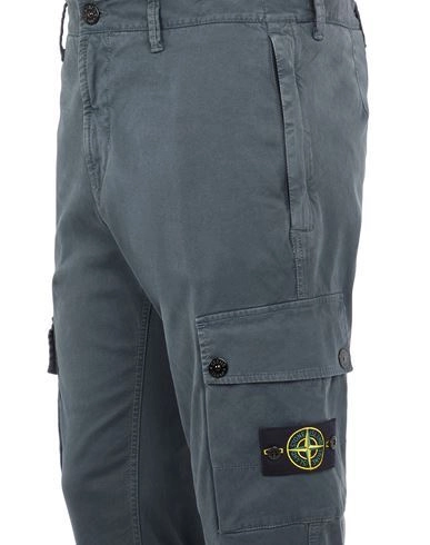 Stone Island Compass Motif Straight Leg Cargo Trousers