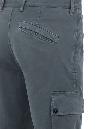 Stone Island Compass Motif Straight Leg Cargo Trousers