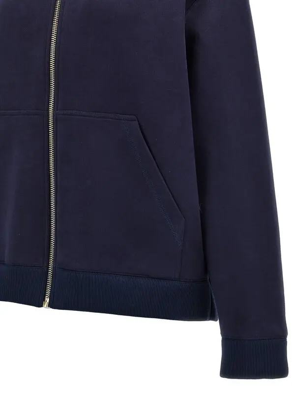 Miu Miu Embroidered Logo Zip-up Hooded Jacket