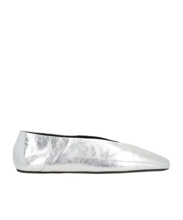 JIL SANDER Square Toe Ballerina Flats