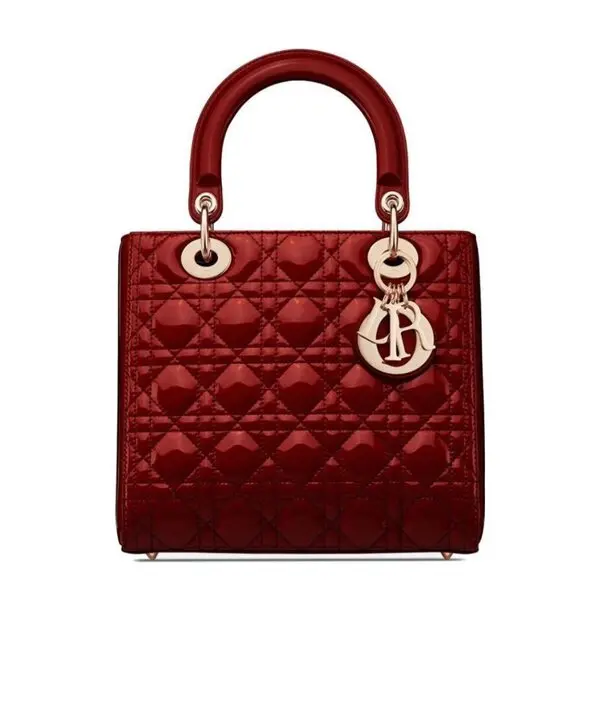 Dior Medium Lady Bag - Red