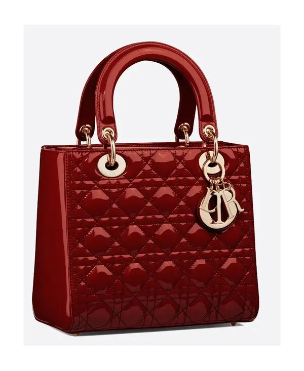 Dior Medium Lady Bag - Red