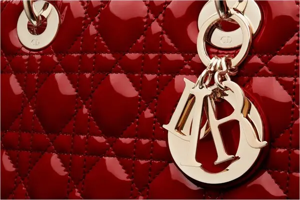 Dior Medium Lady Bag - Red