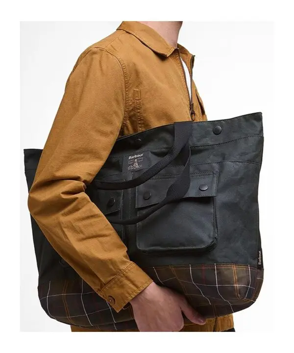 Barbour Waxed Tote Bag