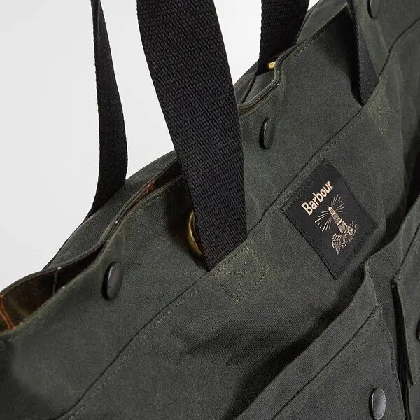 Barbour Waxed Tote Bag