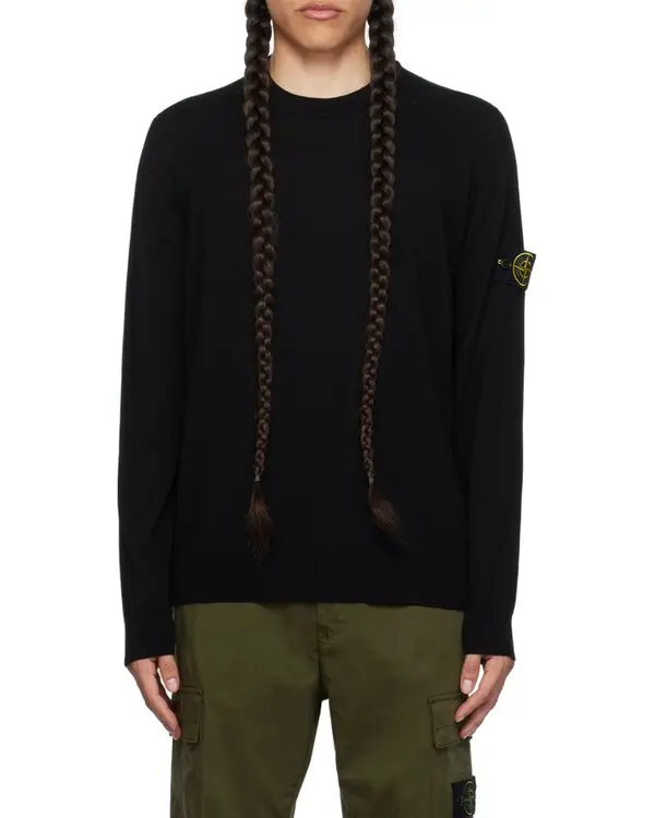 Stone Island Logo Patch Crewneck Jumper