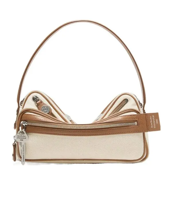 Acne Studios Camera Party Canvas Bag - Nude