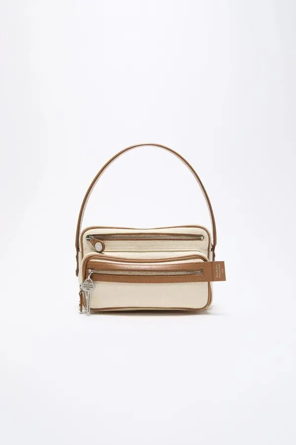 Acne Studios Camera Party Canvas Bag - Nude