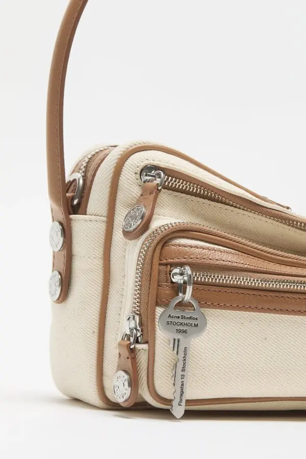 Acne Studios Camera Party Canvas Bag - Nude