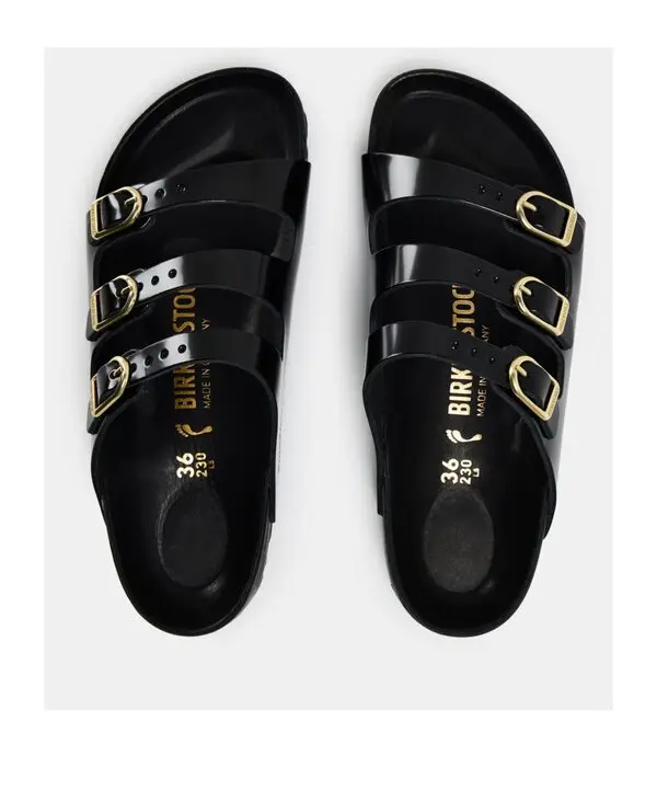 BIRKENSTOCK Logo Flat Sandals With Adjustable Buckles