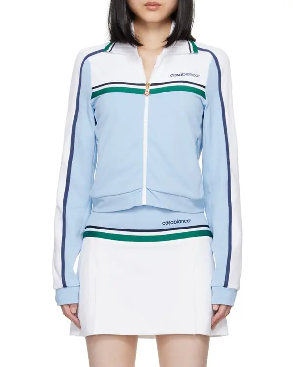 Casablanca Contrast Lapel Zip-up Jacket