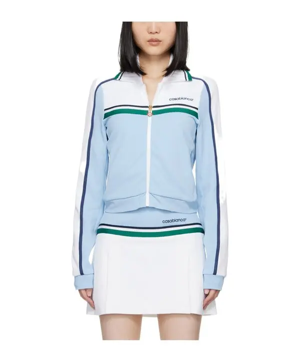 Casablanca Contrast Lapel Zip-up Jacket