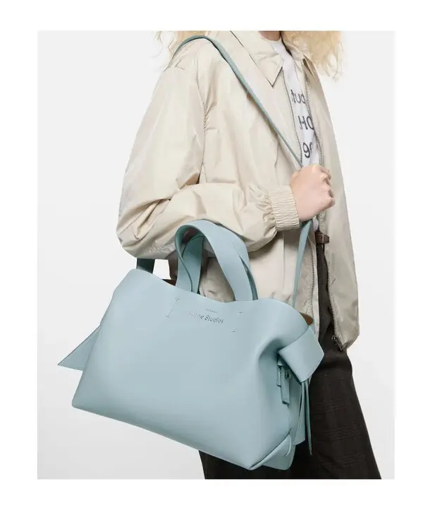 Acne Studios Musubi Leather Tote - Green