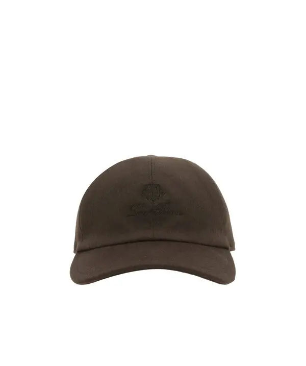 Loro Piana Embroidered Baseball Cap - Black