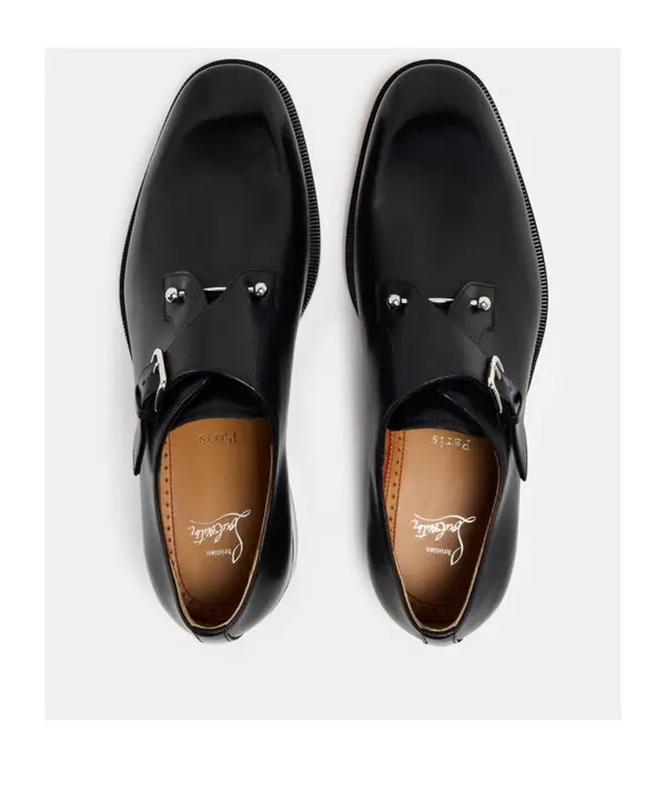 CHRISTIAN LOUBOUTIN Buckled Monk Strap Loafers