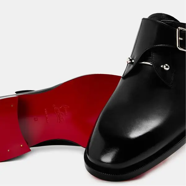 CHRISTIAN LOUBOUTIN Buckled Monk Strap Loafers