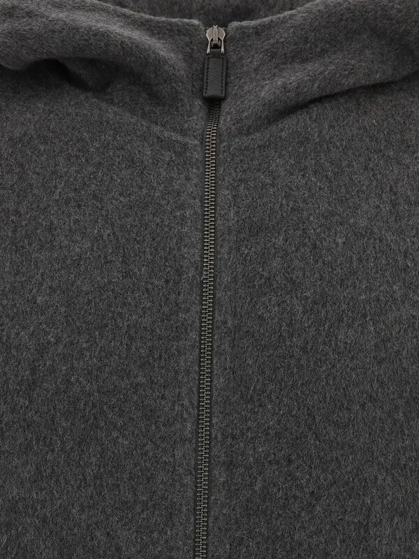 Prada Wool Zip-up Hoodie Jacket