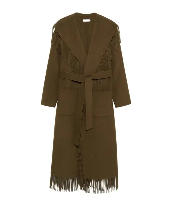 Simkhai Carrie Fringe Coat - Alligator