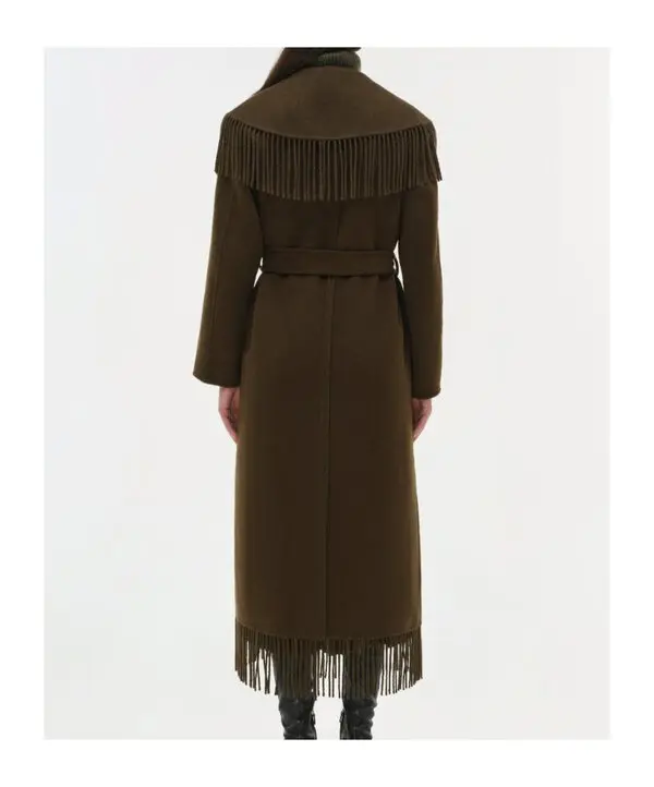 Simkhai Carrie Fringe Coat - Alligator