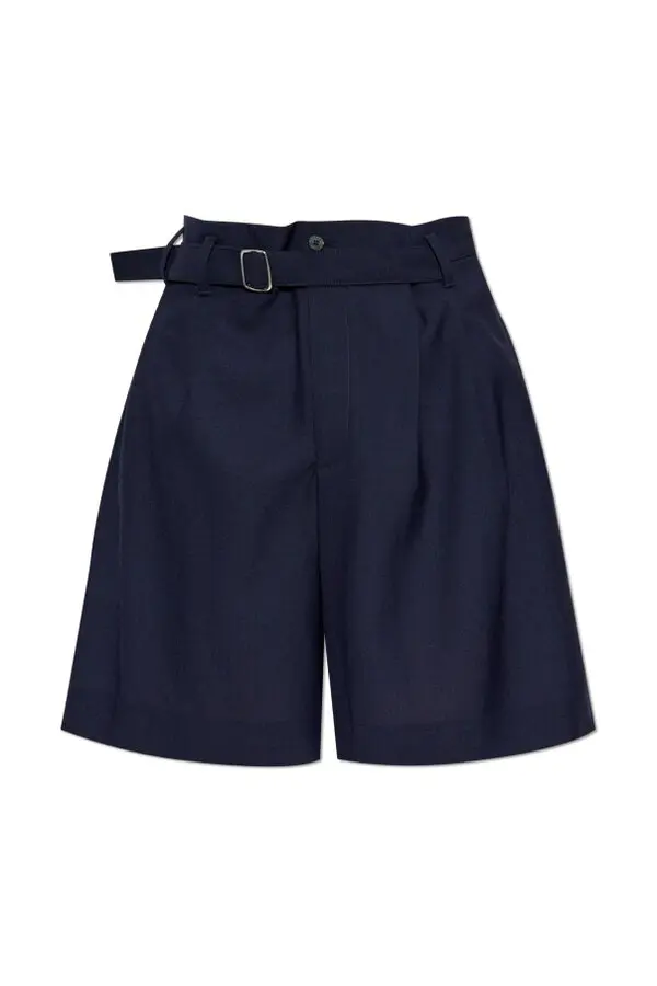 Jacquemus High Waisted Pleated Belted Shorts