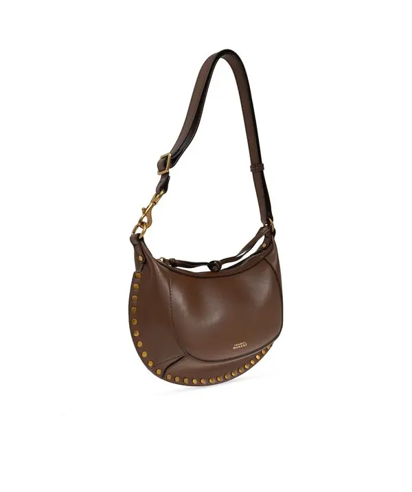 Isabel Marant Étoile Zip Shoulder Bag With Studded Detail - Brown