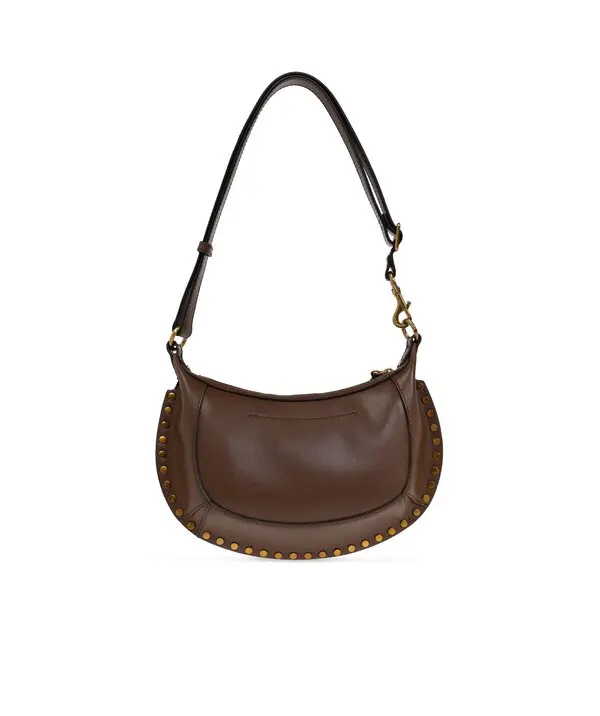 Isabel Marant Étoile Zip Shoulder Bag With Studded Detail - Brown