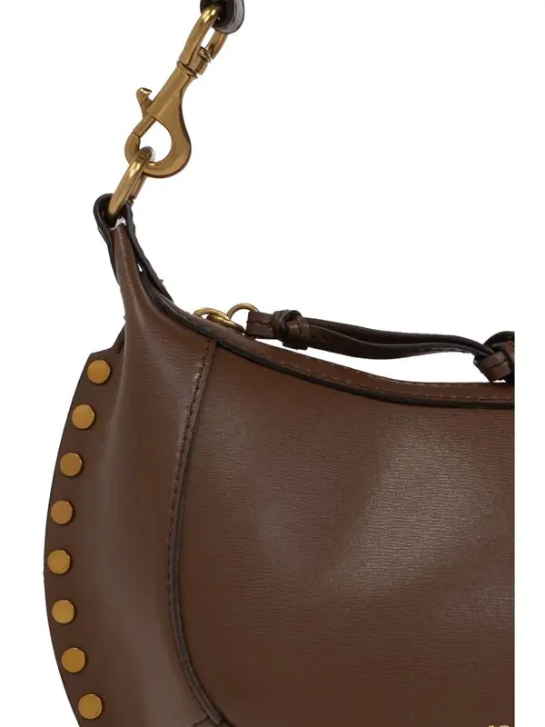 Isabel Marant Étoile Zip Shoulder Bag With Studded Detail - Brown