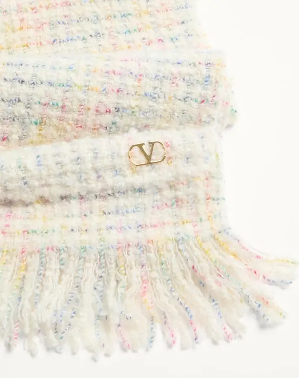 Valentino Garavani Vlogo Signature Wool And Cashmere Scarf