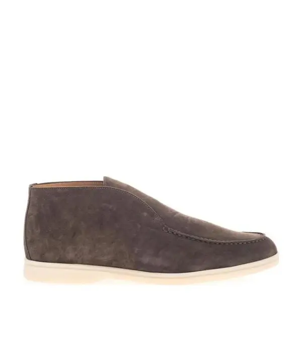 Loro Piana Open Walk Flat Loafers - Warm Gray