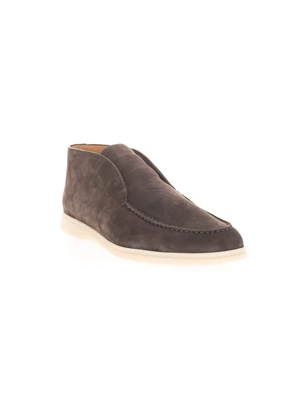 Loro Piana Open Walk Flat Loafers - Warm Gray