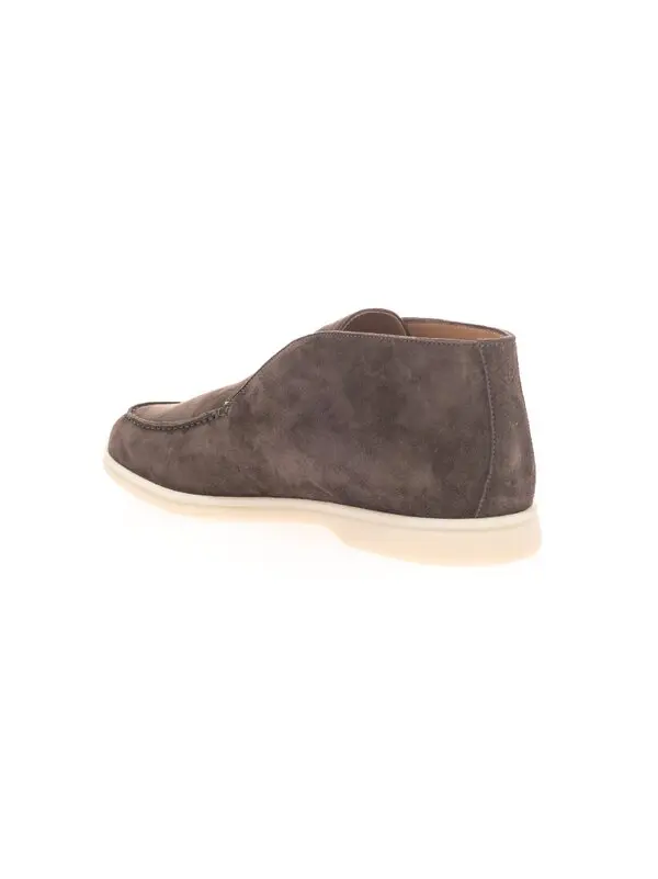 Loro Piana Open Walk Flat Loafers - Warm Gray