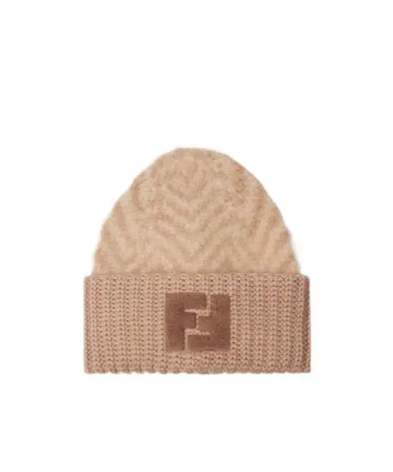 Fendi 3d Ff Turn-up Hem Beanie